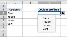Comment faire un menu déroulant dans Excel - Formule Excel