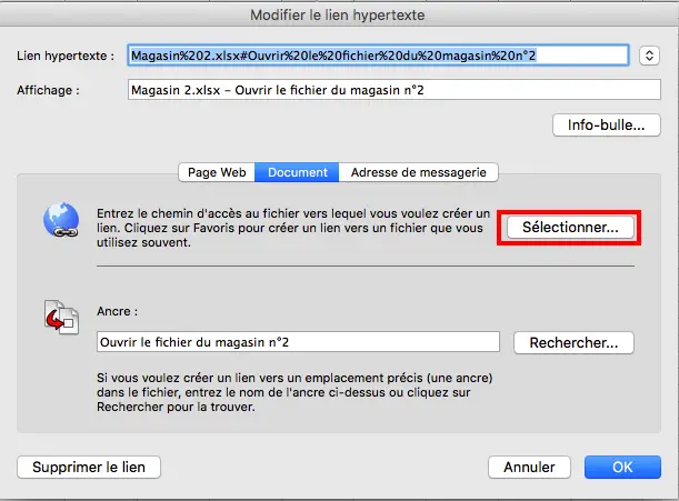 Insérer un lien hypertexte vers un site internet ou un autre fichier ... Insérer un lien hypertexte vers un site internet ou un autre fichier ...